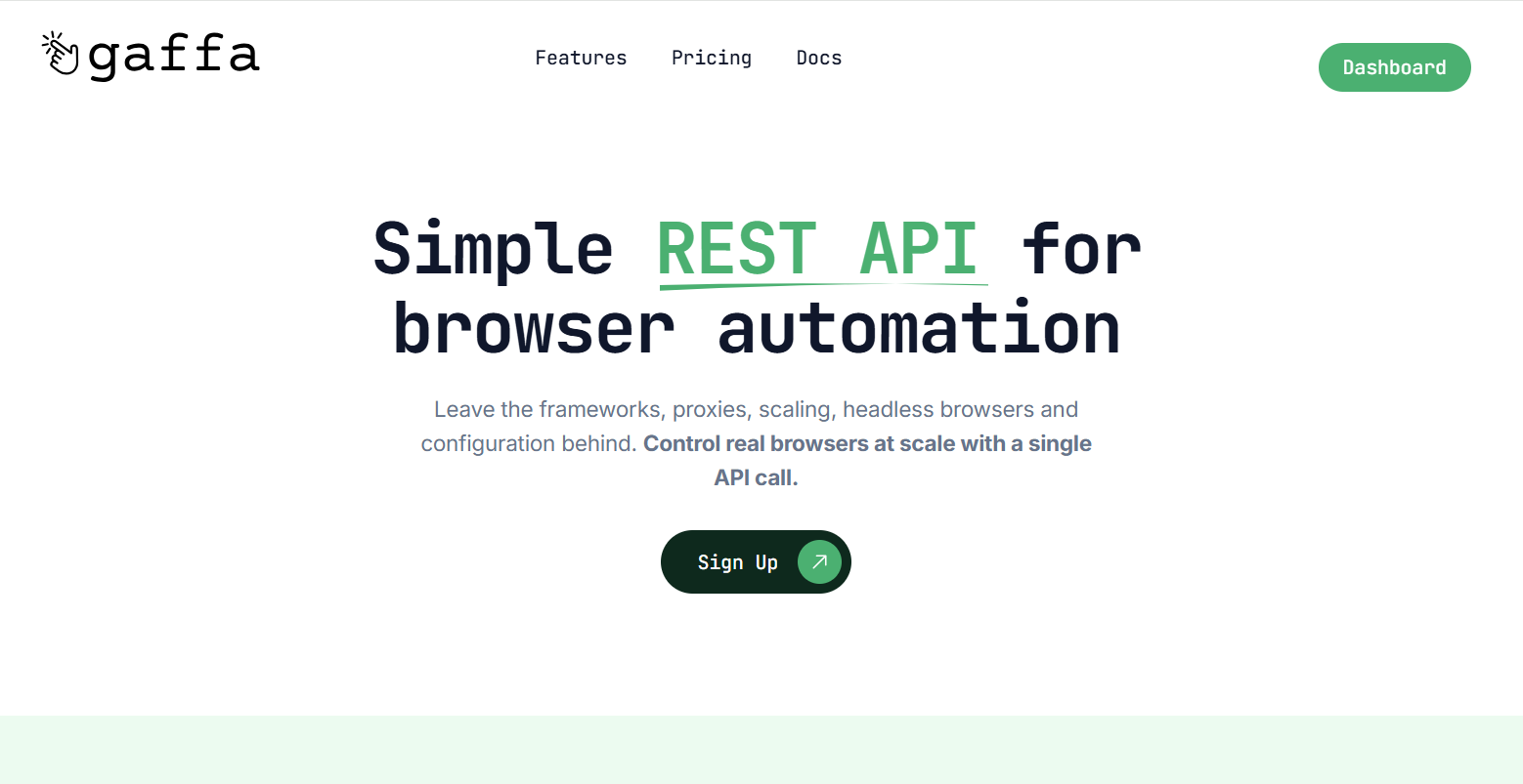 Gaffa just launched on Tiny Startups